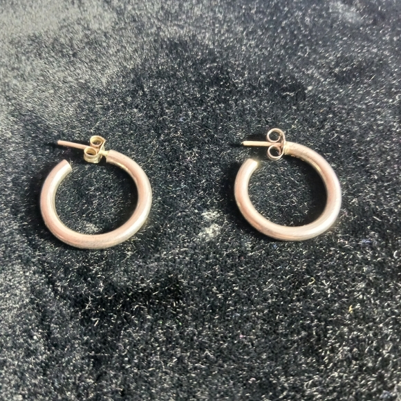 Jewelry | Sterling Silver Hoop Stud | Poshmark